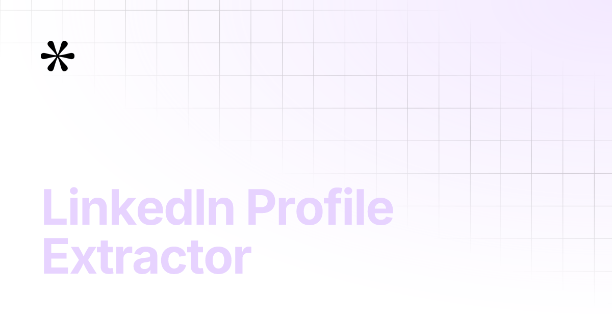 LinkedIn Profile Extractor | CodeWords